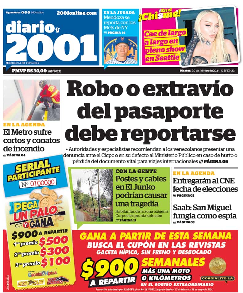 Vea aquí portadas y titulares de algunos periódicos de este martes 20 ...