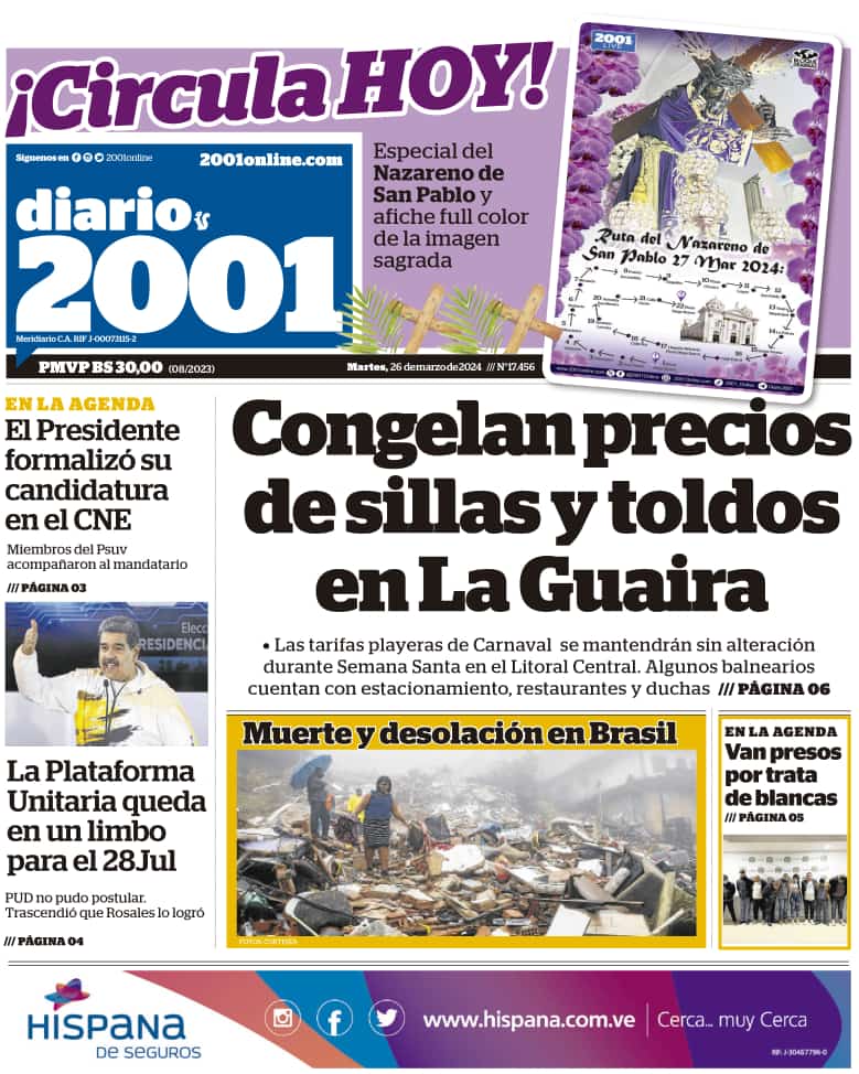 Vea aquí portadas y titulares de algunos periódicos de este martes 26 ...