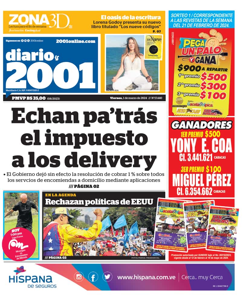 Vea aquí portadas y titulares de algunos periódicos de este viernes 01 ...