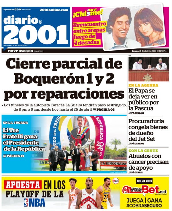 Vea aquí portadas y titulares de algunos periódicos de este lunes 21 de ...