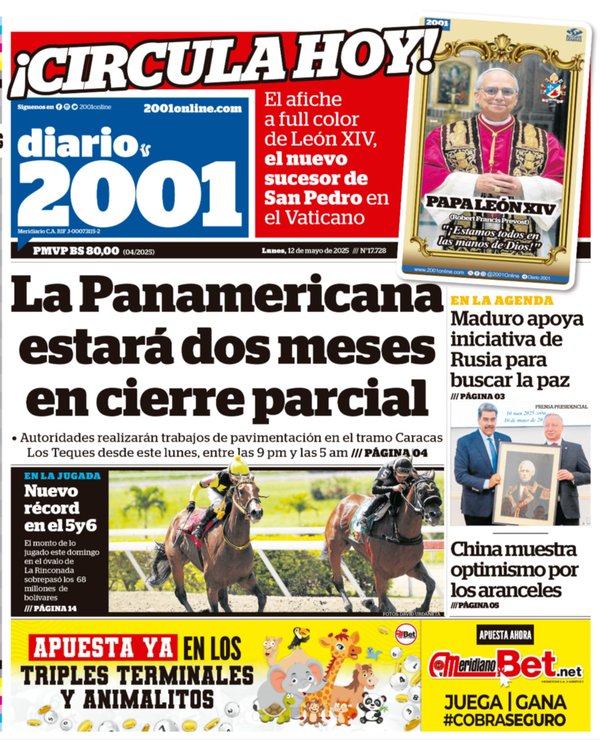 Vea aquí portadas y titulares de algunos periódicos de este lunes 12 de ...