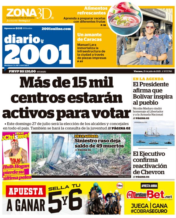 Vea aquí portadas y titulares de algunos periódicos de este viernes 25 ...