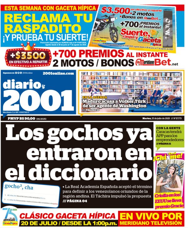 Vea aquí portadas y titulares de algunos periódicos de este martes 15 ...