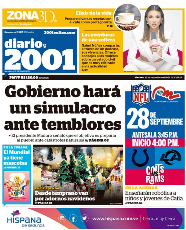 Vea aquí portadas y titulares de algunos periódicos de este viernes 26 ...