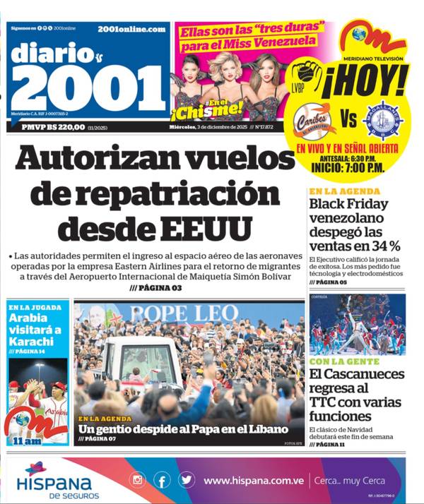 Vea aquí portadas y titulares de algunos periódicos de este miércoles ...